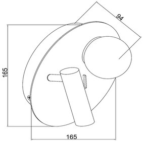 Lucide 77286/02/30 - LED Nástěnné svítidlo MATIZ 2xLED/3,5W/230V USB černá