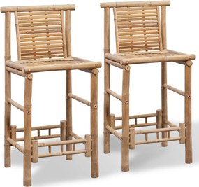 vidaXL Barové židle 2 ks bambus [242494]