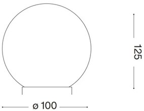 Ideal Lux - LED Stolní lampa CARTA 1xG9/3W/230V pr. 10 cm bílá