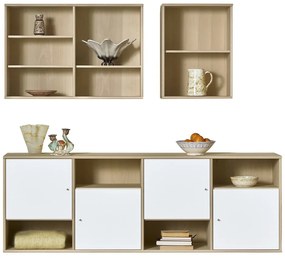 TV sestava v dekoru dubu v bílo-přírodní barvě 176x61 cm Mistral – Hammel Furniture