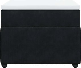 Box spring postel s matrací černá 90x190 cm samet 3285610