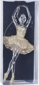 Baletka na stromeček – zlatá 17 cm