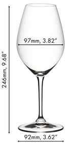 RIEDEL rosé 322 ml, set 4 ks sklenic 5422/23