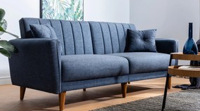 Atelier del Sofa Sedací souprava Aqua-TKM06-1048, Tmavá Modrá