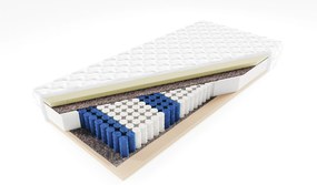 KAC Taštičková matrace s paměťovou pěnou VISCO a elastickou pěnou MERKURY 160x200 cm 20 cm