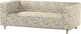 Potah na pohovku IKEA  Klippan 2-místná barva žlutá látka pletený vzor, vzorované