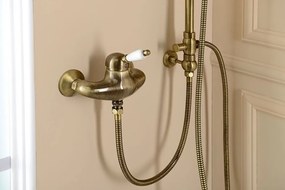 Reitano Rubinetteria VANITY sprchový sloup k napojení na baterii, retro, bronz