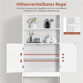 Koupelnová skříňka Yaheetech – bílá (257184194965)