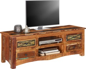 XXXLutz NÍZKÁ KOMODA, recyklované dřevo, vícebarevná, 140/50/45 cm Landscape - TV stolky & komody pod TV - 000377002001