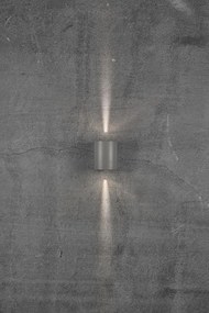 NOR 49701010 Venkovní nástěnné svítidlo Canto 2 2x6W LED šedá čirá - NORDLUX
