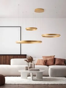 Moderní lustr Elowen 3 zlatá