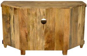 furniture-nabytek.cz - Rohový tv stolek z masivu mango 110x60x50