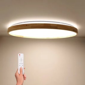 BRILAGI -LED Stmívatelné svítidlo ALSON LED/72W/230V 3000-6500K dub pr. 78 cm+DO