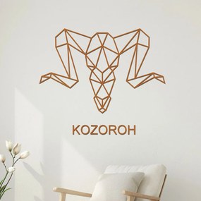 dřevo života Dřevěná samolepka na zeď znamení KOZOROH Zvolte rozměr (cm): 40x35, Zvolte barvu dekoru: Třešeň
