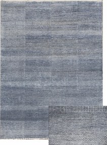 Ručne viazaný kusový koberec Diamond DC-MCN Medium blue / silver, 180x275, modrá, chodba / predsieň, Diamond Carpets India