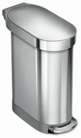 Simplehuman Pedálový odpadkový koš Slim 45 l, nerez