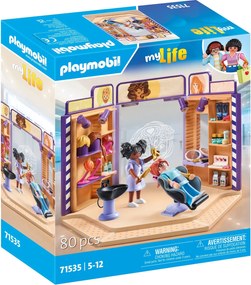 Set figurek a příslušenství playmobil 71535 kadeřnický salon