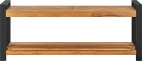Lavice 120 cm masivní teakové dřevo 325274
