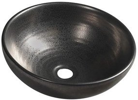 Sapho Sapho, ATTILA keramické umyvadlo, průměr 43cm, metalická měď, DK010