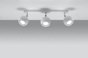 Stropní bodové svítidlo SOLLUX Oculare 3 GU10 3x40W bez zdroje SL.0439 bílá