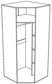 MG LOŽNICE komplet bílá/wenge VEGAS 1