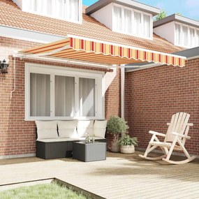 Stahovací markýza Žlutá a oranžová 300 x 250 cm 3329961