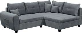 XXXLutz ROHOVÁ SEDAČKA, textil, kompozitní dřevo, antracitová MID.YOU - Sedací soupravy - 002220035601
