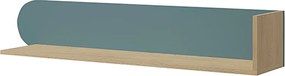 LEXI b | závěsná police 15 | 120 cm | cremona/modrá