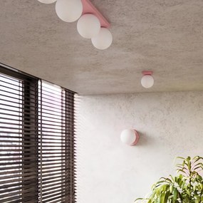 Sollux Lighting Nástěnné svítidlo YOLI 1 růžové s vypínačem
