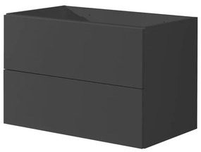 Mereo Mereo, Aira, koupelnová skříňka 81 cm, bílá, dub, šedá, CN751S
