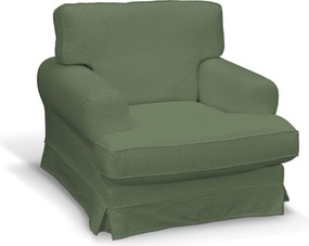 Potah na křeslo IKEA Ekeskog barva zelená látka pletený vzor