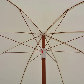 Slunečník s ocelovou tyčí 240 cm pískový - Default Title