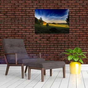 Skleněný obraz - Horská louka (70x50 cm)
