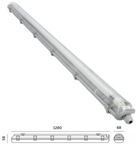 Brilagi -LED Tech. zářivkové svítidlo OPTIMA T8 1xG13/18W/230V 4000K IP65 128 cm