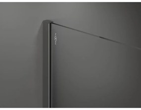 Mexen Kioto, sprchová zástěna Walk-In 100 x 200 cm, 8mm čiré sklo, grafitový profil, 800-100-101-95-06
