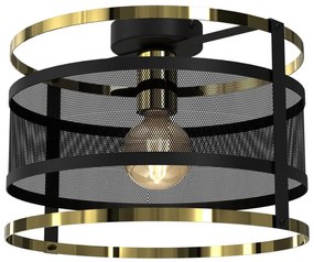 Přisazený lustr RIM 1xE27/60W/230V černá/zlatá