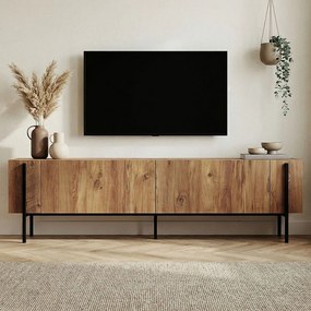 TV stolek v dekoru borovice v přírodní barvě 180x45x30 cm Nexus – Kalune Design