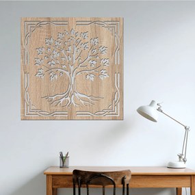 dřevo života Dřevěný strom PŘEDKŮ Rozměry (cm): 40x40, Zvolte barvu dekoru: Dub Sonoma