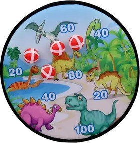 Terč s dinosaury a míčky na suchý zip / Hra / 36 × 36 cm / od 3 let