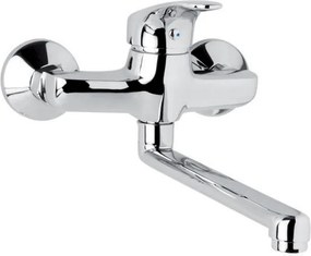 Mereo Mereo, Dřezová nástěnná baterie, Sonáta, s ramínkem plochým rovným 210 mm, chrom, CB302N