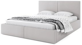 Čalouněná postel HILTON 2, 180x200, šedá
