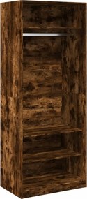 Šatní skříň kouřový dub 80 x 50 x 200 cm kompozitní dřevo 3307697