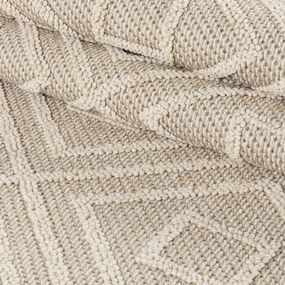 Ayyildiz, Kusový koberec Patara 4956 Beige – na ven i na doma, 80x150, béžová, chodba / předsíň