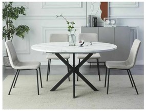 Jídelní stůl Maxwell, mramor / černá