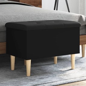 Úložná lavice černá 62 x 42 x 46 cm kompozitní dřevo - Default Title