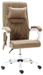 Petromila Masážní kancelářská židle taupe textil