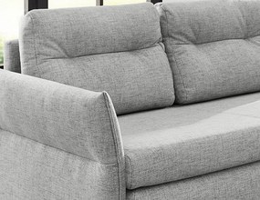 Rozkládací pohovka Tim, šedá tkanina