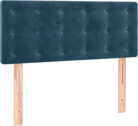 Box spring postel s matrací tmavě modrá 120x190 cm samet 3269865