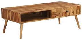 vidaXL Konferenční stolek z masivního sheeshamu 110x50x37 cm medový