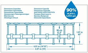 Bestway Steel Pro Max 4,57 x 1,07 m 56488